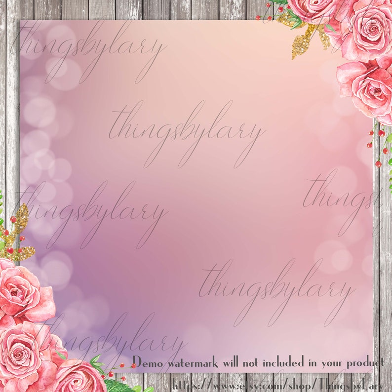 18 Luxury Bokeh Background Digital Images 12" 300 Dpi Planner Paper ...