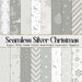 16 Seamless Silver Neutral Christmas Digital Papers 12" 300 Dpi Instant ...