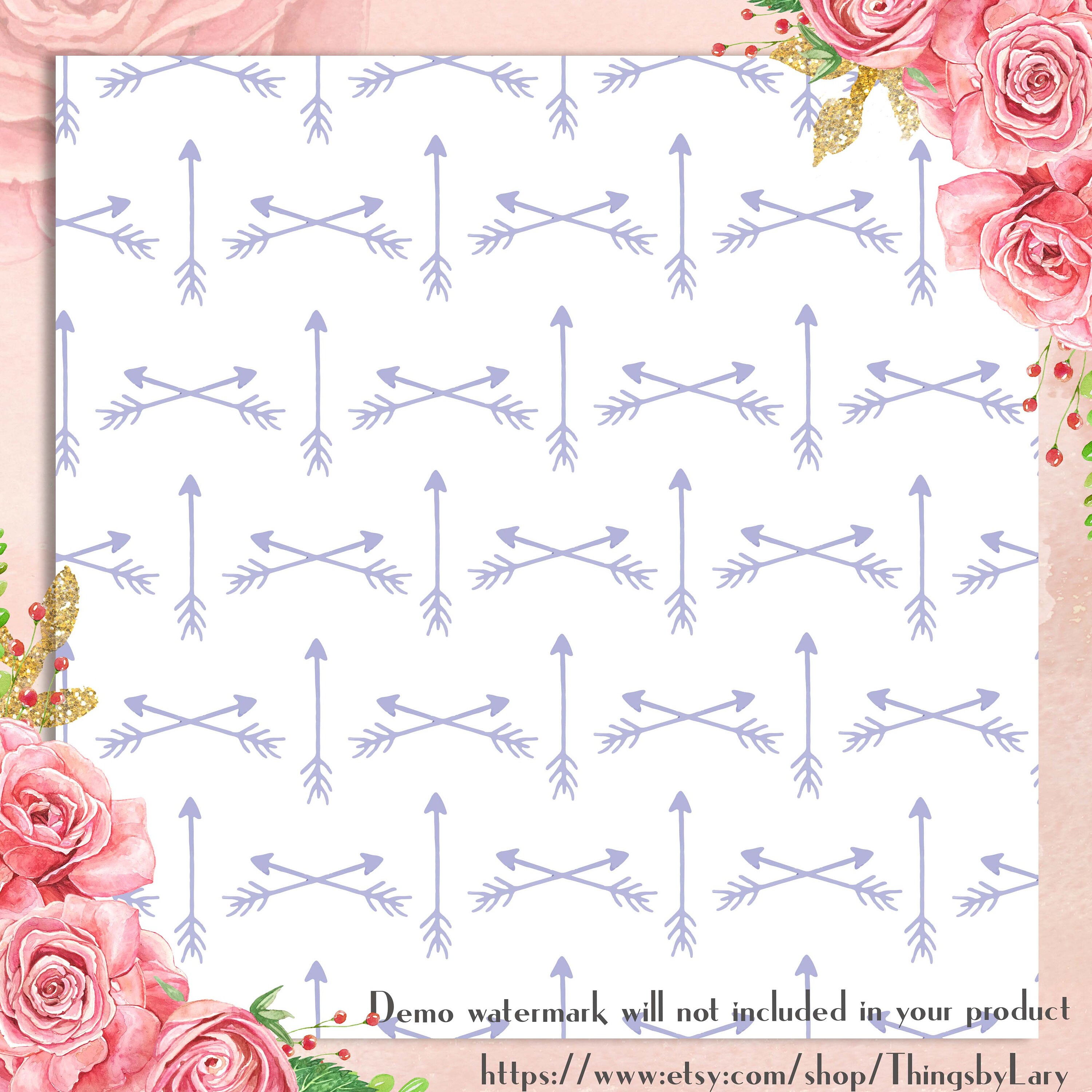 100 Seamless Watercolor Arrow Paper in 12 X 12 - Etsy