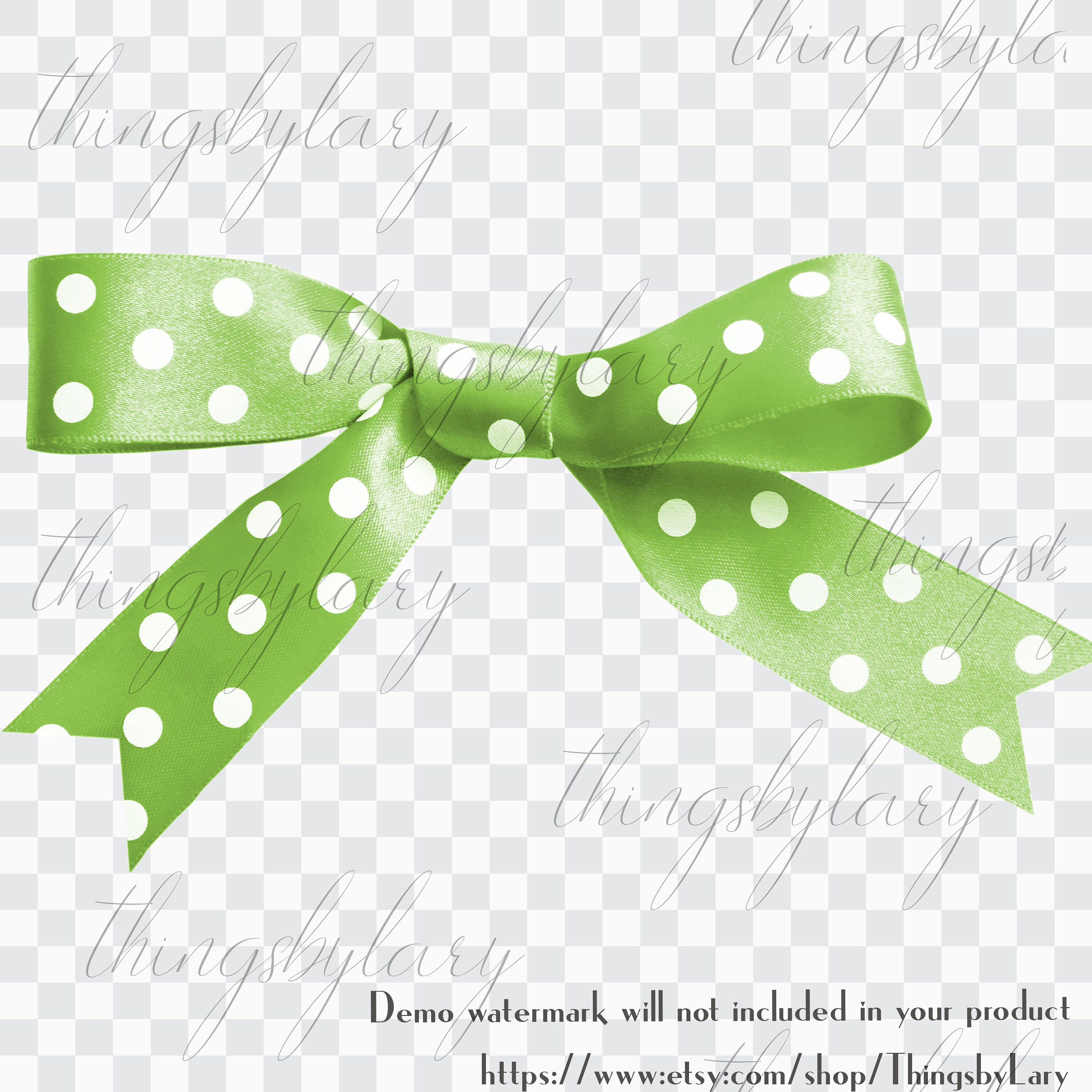 254 Realistic Polka Dot Bows Digital Images 300 Dpi PNG Transparent ...