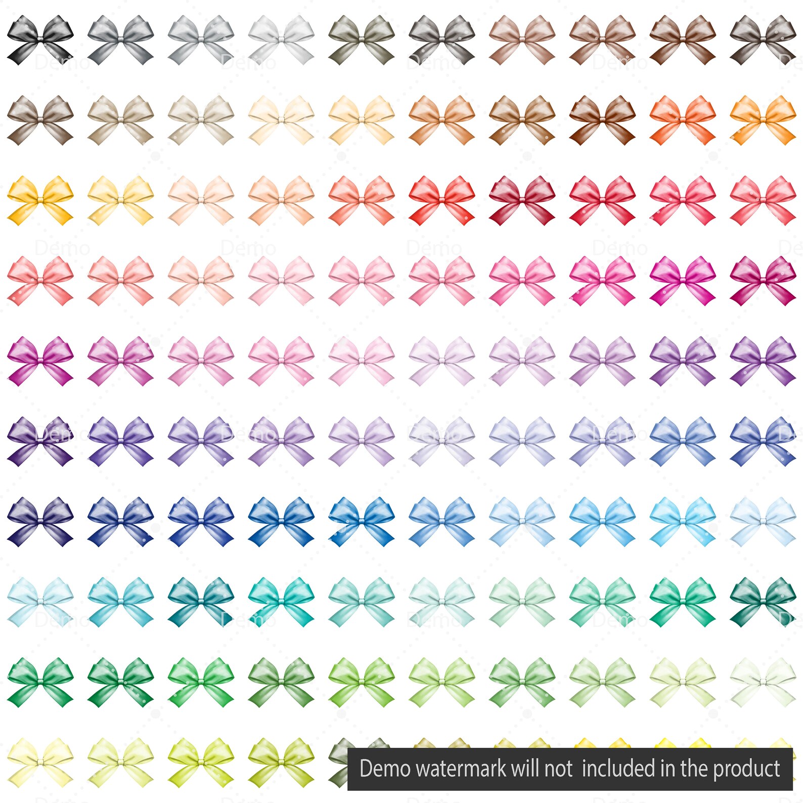 100 Watercolor Bow Clipart,ribbon,100 Watercolor Clipart,png Clipart ...