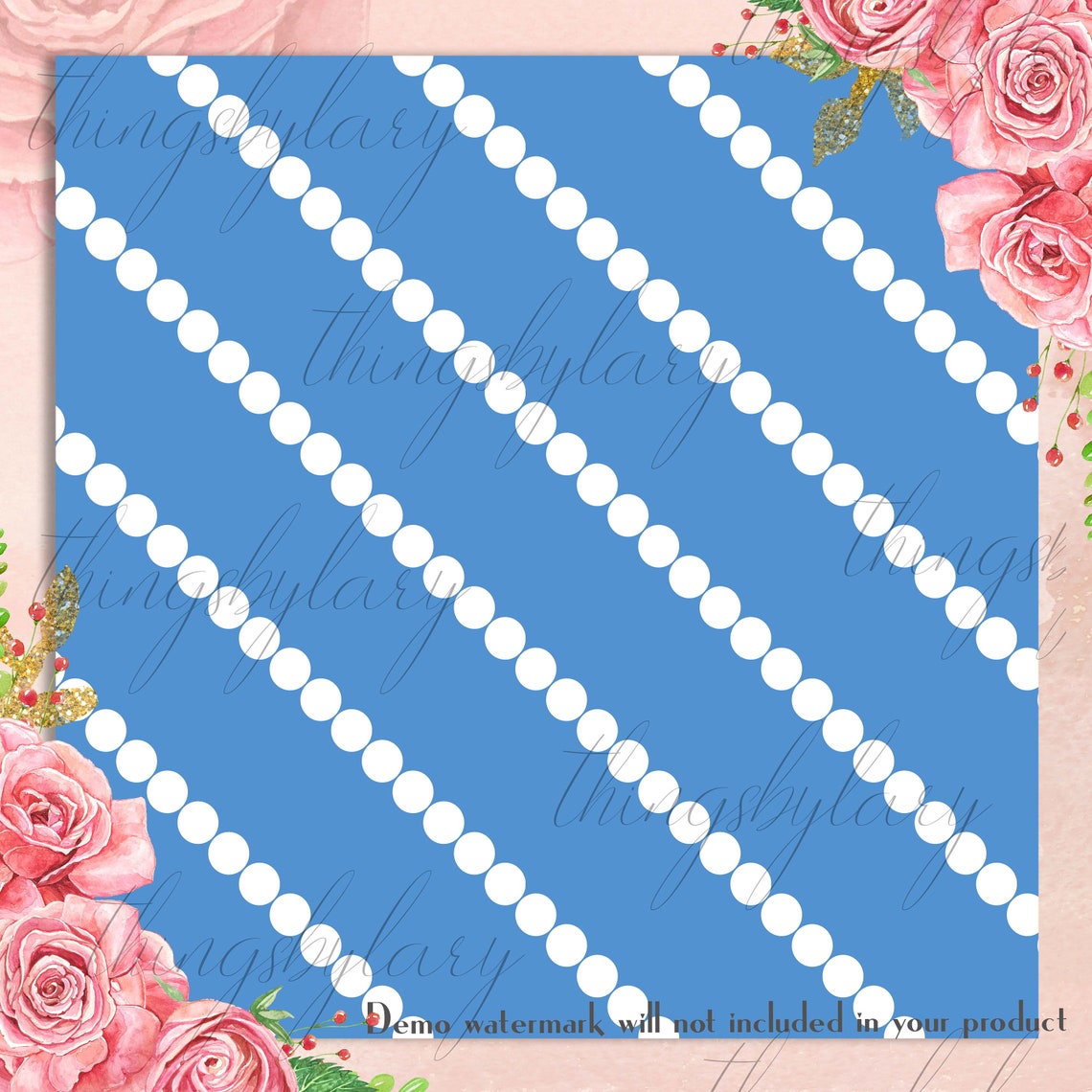 100 Seamless Diagonal White Polka Dot Papers 12x12 300 - Etsy