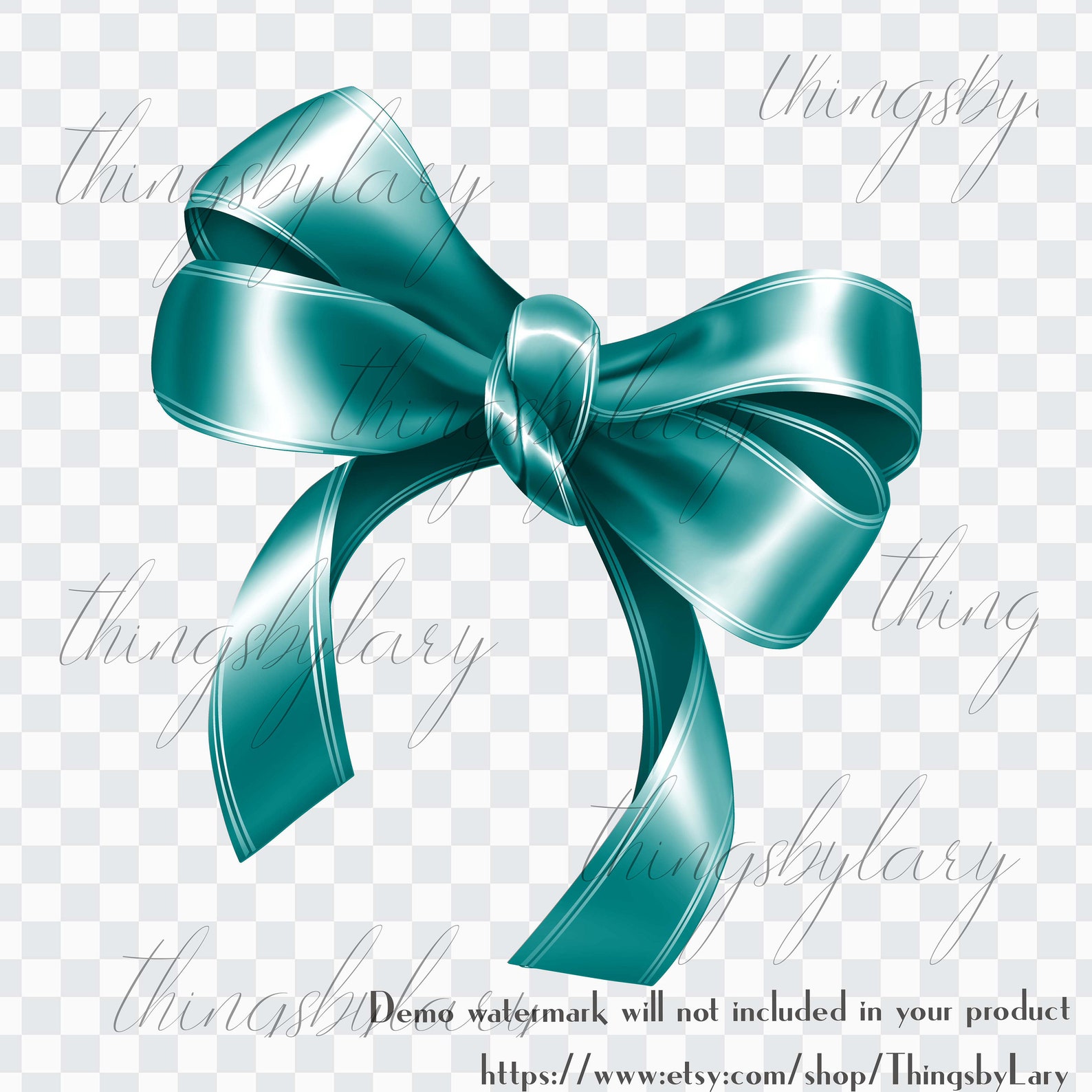 56 Teal Bows and Ribbons Cliparts 300 Dpi Instant Download | Etsy