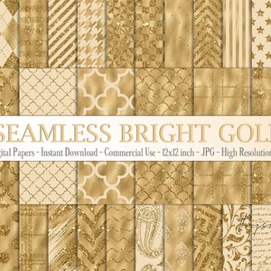 30 Seamless Gold Glitter Foil Basic Common Home Decor Prints Patterns ...