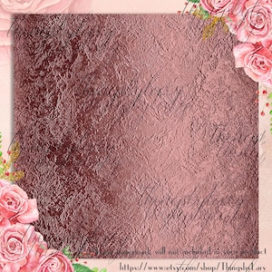 42 Rose Gold Foil Papers 12 Inch, 300 Dpi Planner Paper, Commercial Use ...