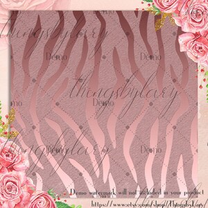 42 Rose Gold Metallic Papers 12 Inch, 300 Dpi Planner Paper, Commercial ...