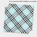 24 Turquoise Plaid Digital Papers in 12 X 12 Inch 300 Dpi Instant ...