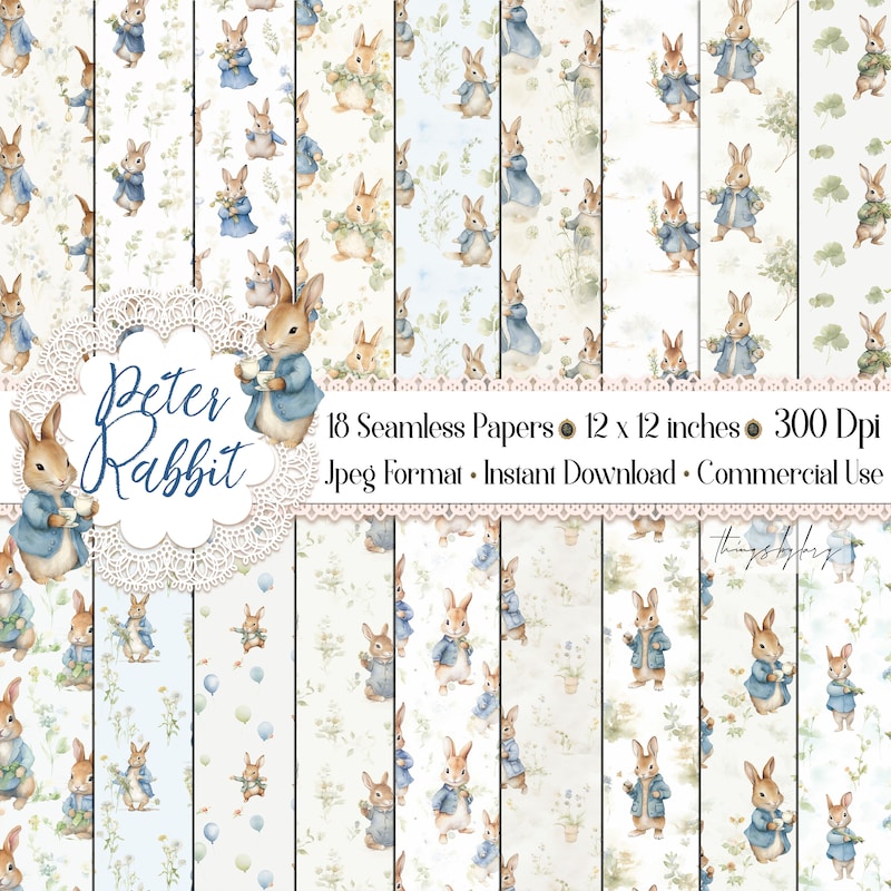 Peter Rabbit Pattern - Etsy
