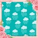 100 Seamless Tinted Cute Raining Cloud Digital Papers 12x12" 300 Dpi ...