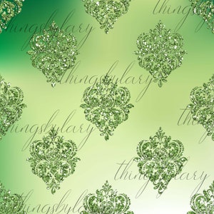 42 Various Glitter Seamless Damask Ornament Overlay Images 12in ...