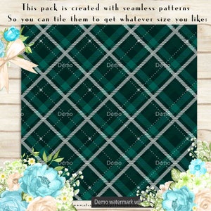 100 Seamless Tartan Papers in 12" X 12", 300 Dpi Planner Paper ...