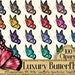 100 Luxury Butterfly Cliparts, Planner Clipart, Colorful Butterfly ...