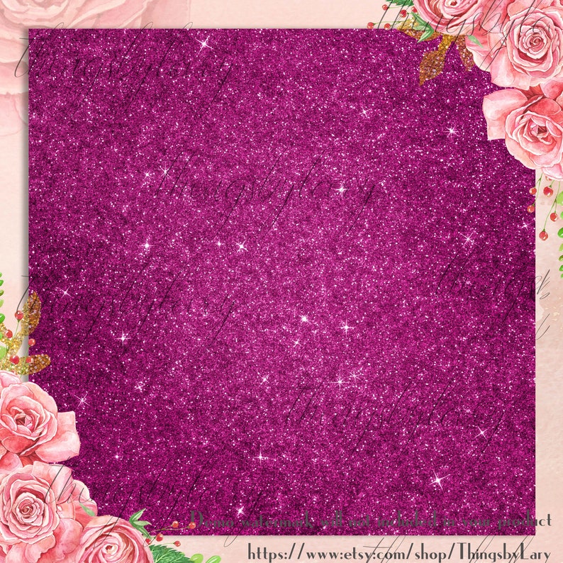100 Shimmer Glitter Texture Papers in 12inch, 300 Dpi Planner Paper ...