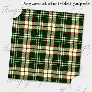 16 Red and Green Plaid Pattern Papers 12x12 Inch, Jpeg File, Instant ...