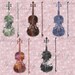 20 Galaxy Violin Clipart, Music Clip Arts,fairy Violin,instant Download ...