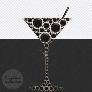 32 Diamond Pearl Gemstone Martini Cocktail Glass PNG Images Commercial ...
