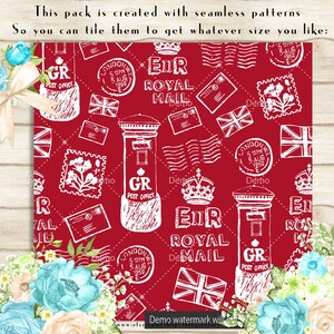 100 Seamless White Royal Mail Papers in 12" X 12", 300 Dpi Planner ...