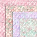 16 Seamless Foil Mermaid Scale Papers Rainbow Mermaid Paper, Digital ...