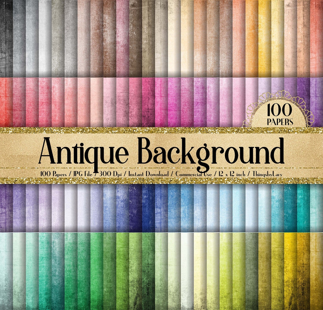 100 Real Antique Grunge Distressed Digital Papers 12" Instant Download ...