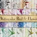 100 Seamless Watercolor Bird and Flower Papers in 12inch,300 Dpi ...