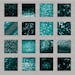42 Teal Bokeh Digital Papers 12x12 300 Dpi Planner Paper Commercial Use ...
