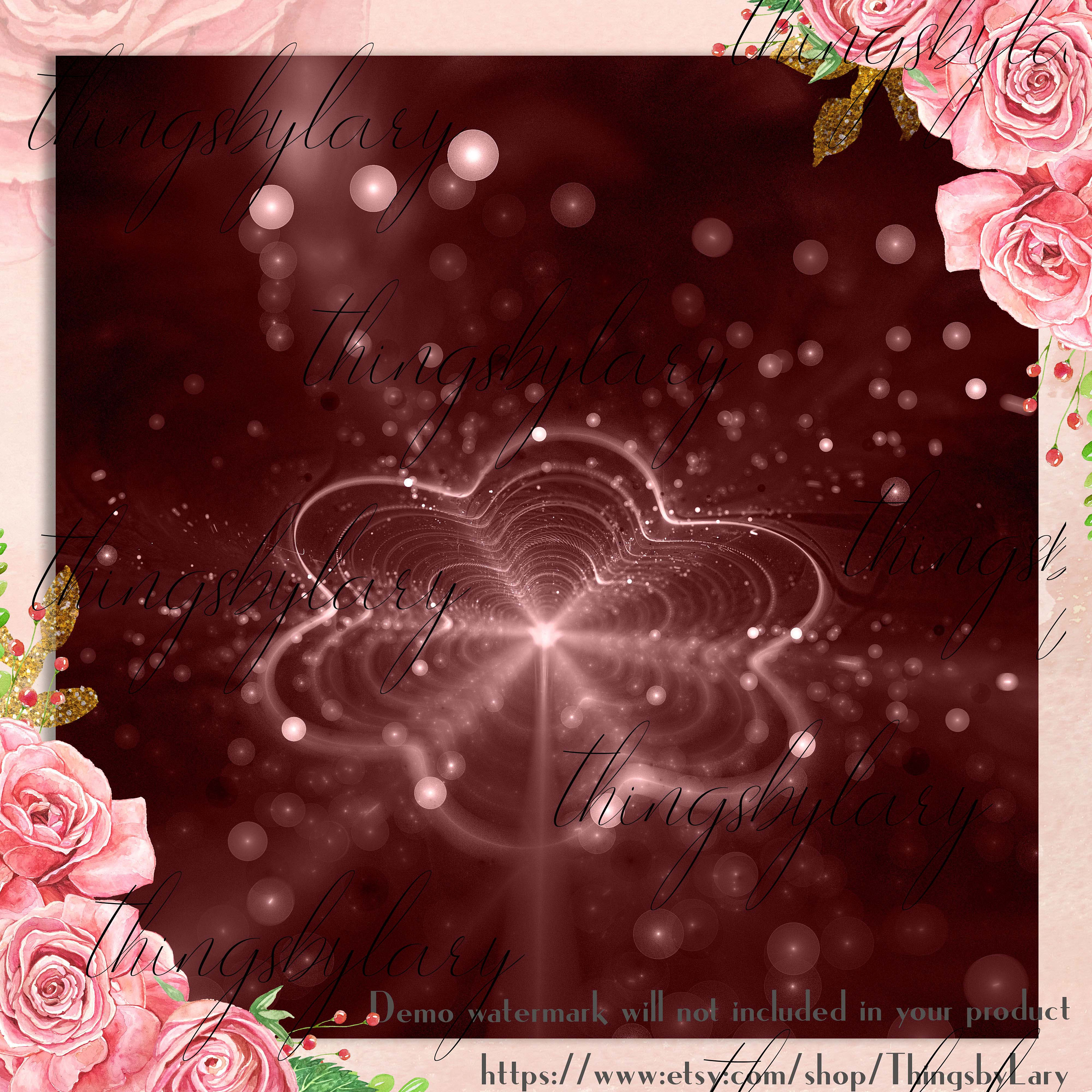 42 Rose Gold Bokeh Papers 12 Inch, 300 Dpi Planner Paper, Commercial ...