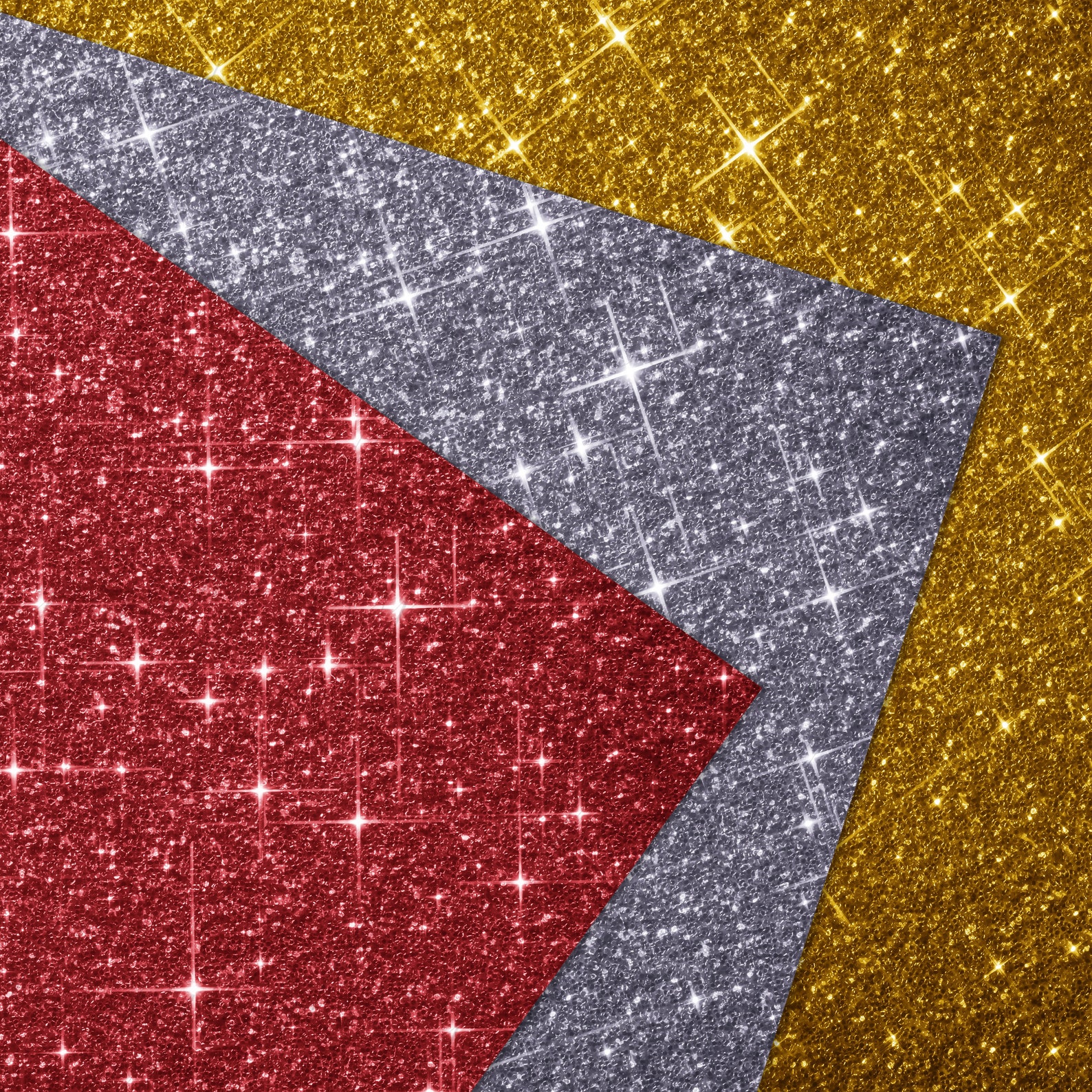 100 Sparkle Vibrant Glitter Digital Papers Commercial Use Shiny Golden ...