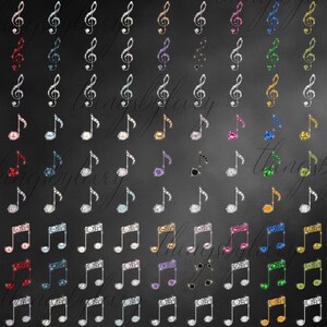 81 Diamond and Pearl Musical Symbols Digital Images 300 Dpi PNG Instant ...