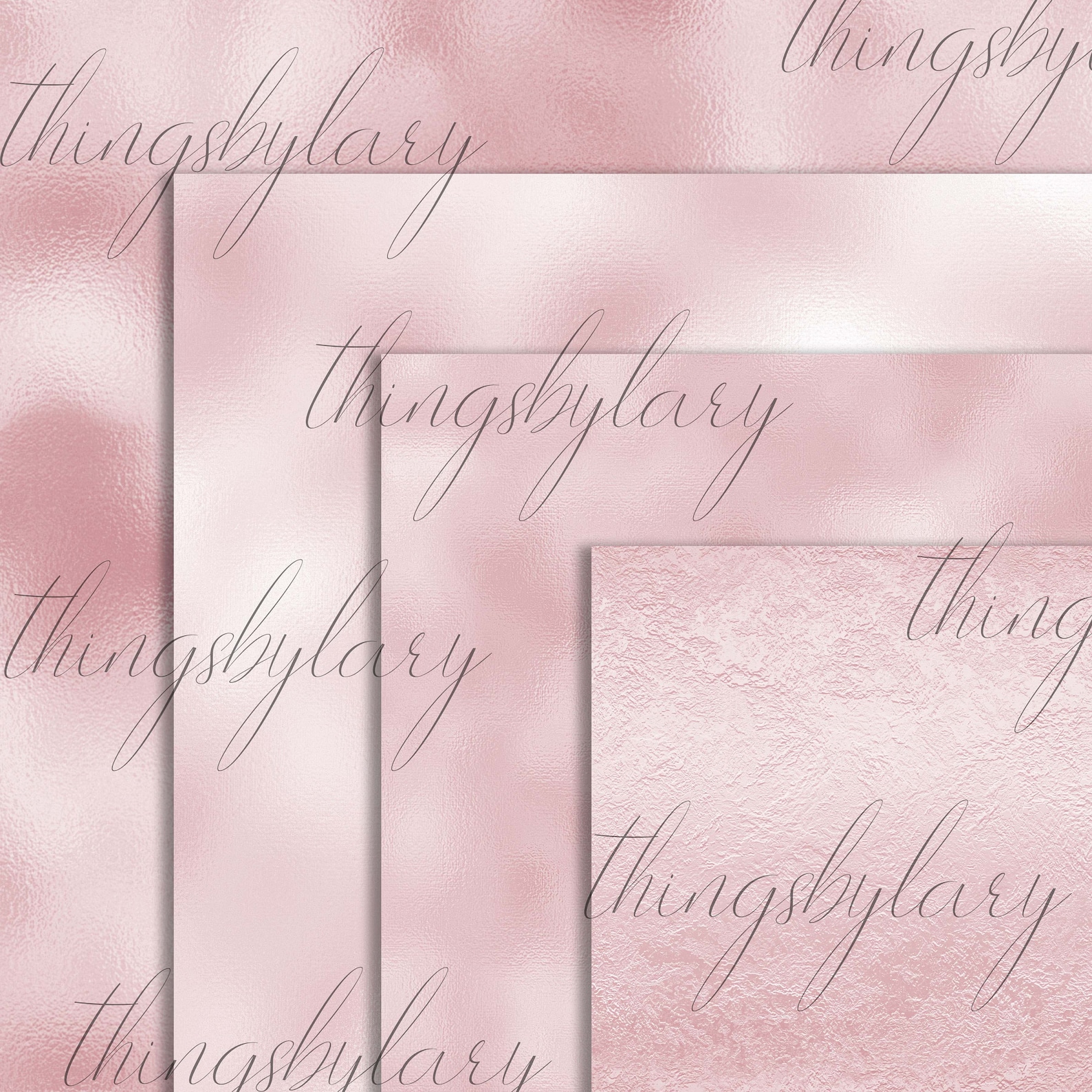 42 Soft Rose Gold Foil 12 Inch 300 Dpi Instant Download Commercial Use ...