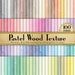 100 Seamless Pastel Wood Texture Papers12 Inch 300 Dpi Instant Download ...