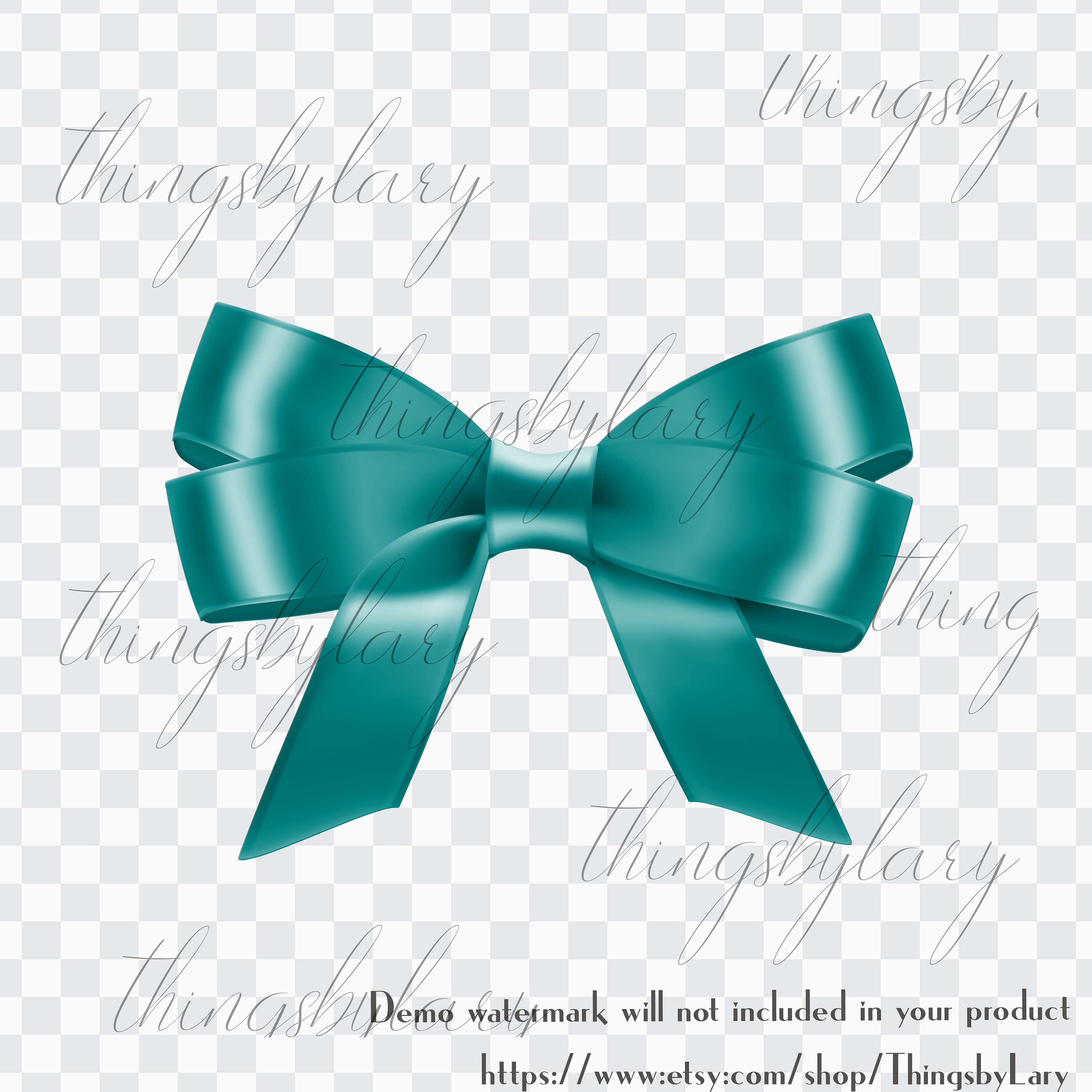 56 Teal Bows and Ribbons Cliparts 300 Dpi Instant Download | Etsy