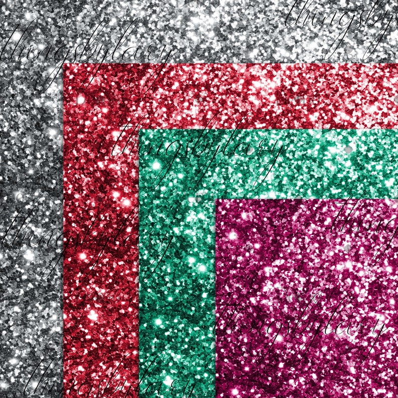 100 Sparkle Glitter Digital Papers 12x12 Digital Glitter - Etsy