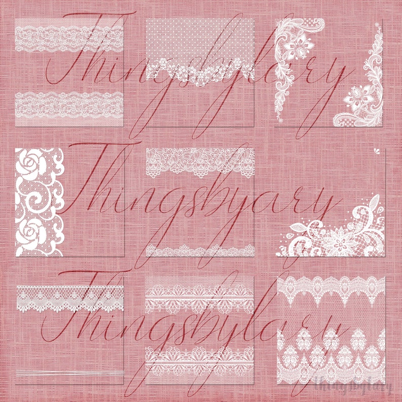 27 White Lace Overlays Borders Frames Images PNG Transparent | Etsy