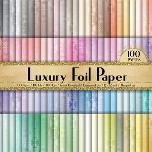100 Seamless Luxury Foil Papers 12 Inch 300 Dpi Instant Download ...