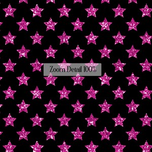 100 Seamless Black and Glitter Star Pattern Digital Papers 12x12" 300 ...