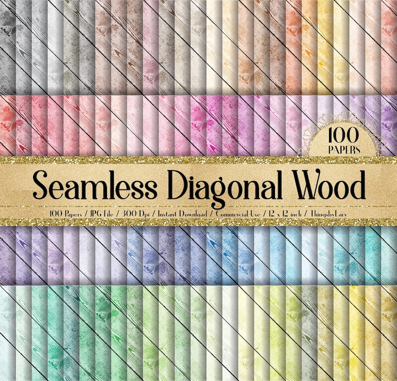 100 Seamless Real Diagonal Rustic Wood Digital Papers - Etsy