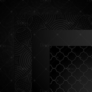 16 Black Luxury Pattern Digital Papers 12inch 300 Dpi Commercial Use ...