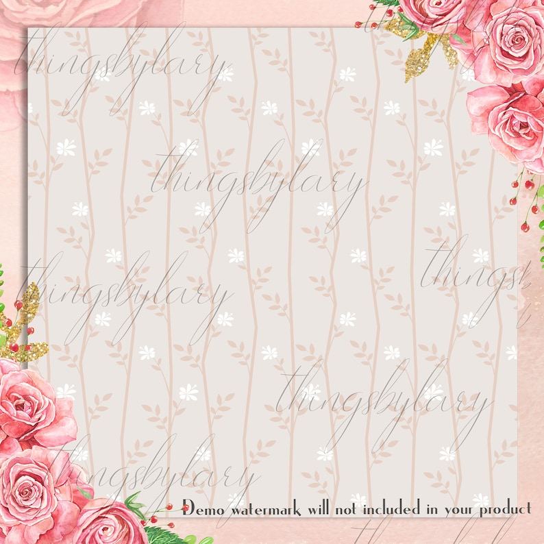 16 Seamless Neutral Floral Digital Papers 12 300 Dpi - Etsy