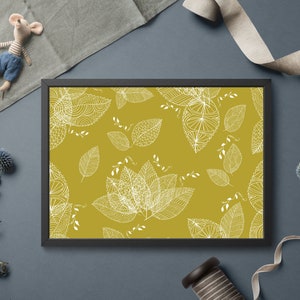 100 Seamless Whimsical Leaves Digital Papers 12x12" 300 Dpi Instant ...