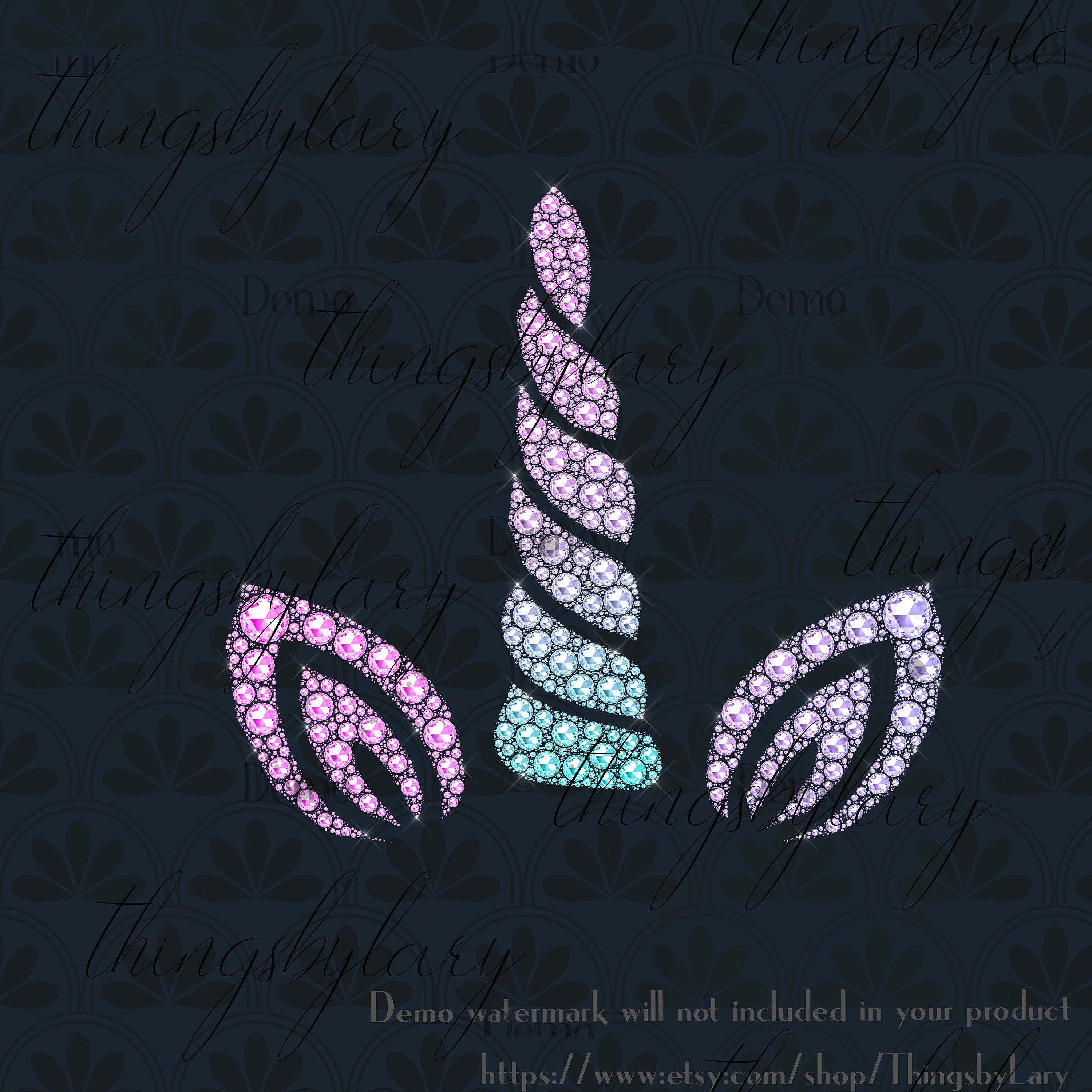 20 Diamond Unicorn Clip Arts 300 Dpi Instant Download - Etsy