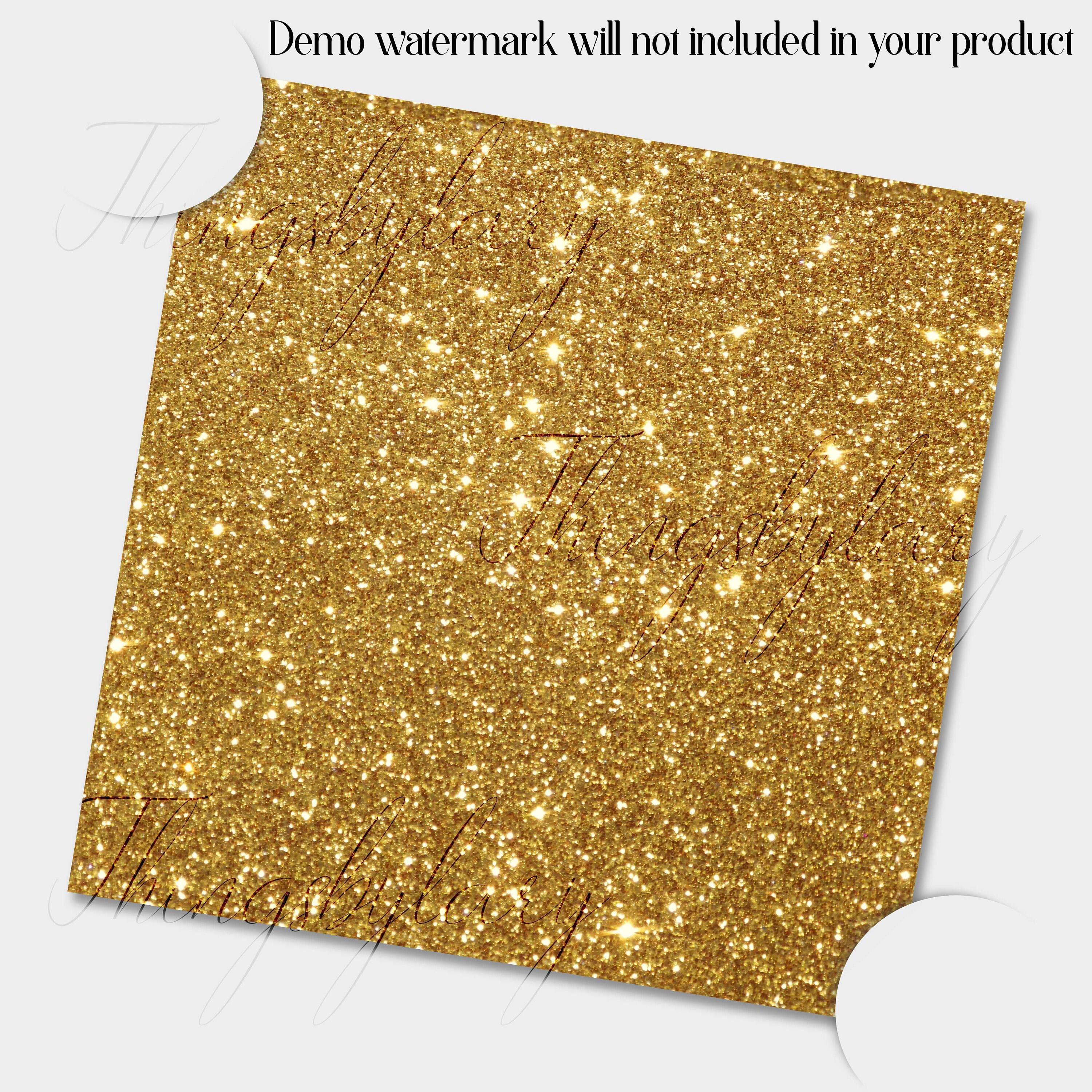16 Seamless Gold Glitter Digital Papers 12" 300 Dpi Commercial Use ...