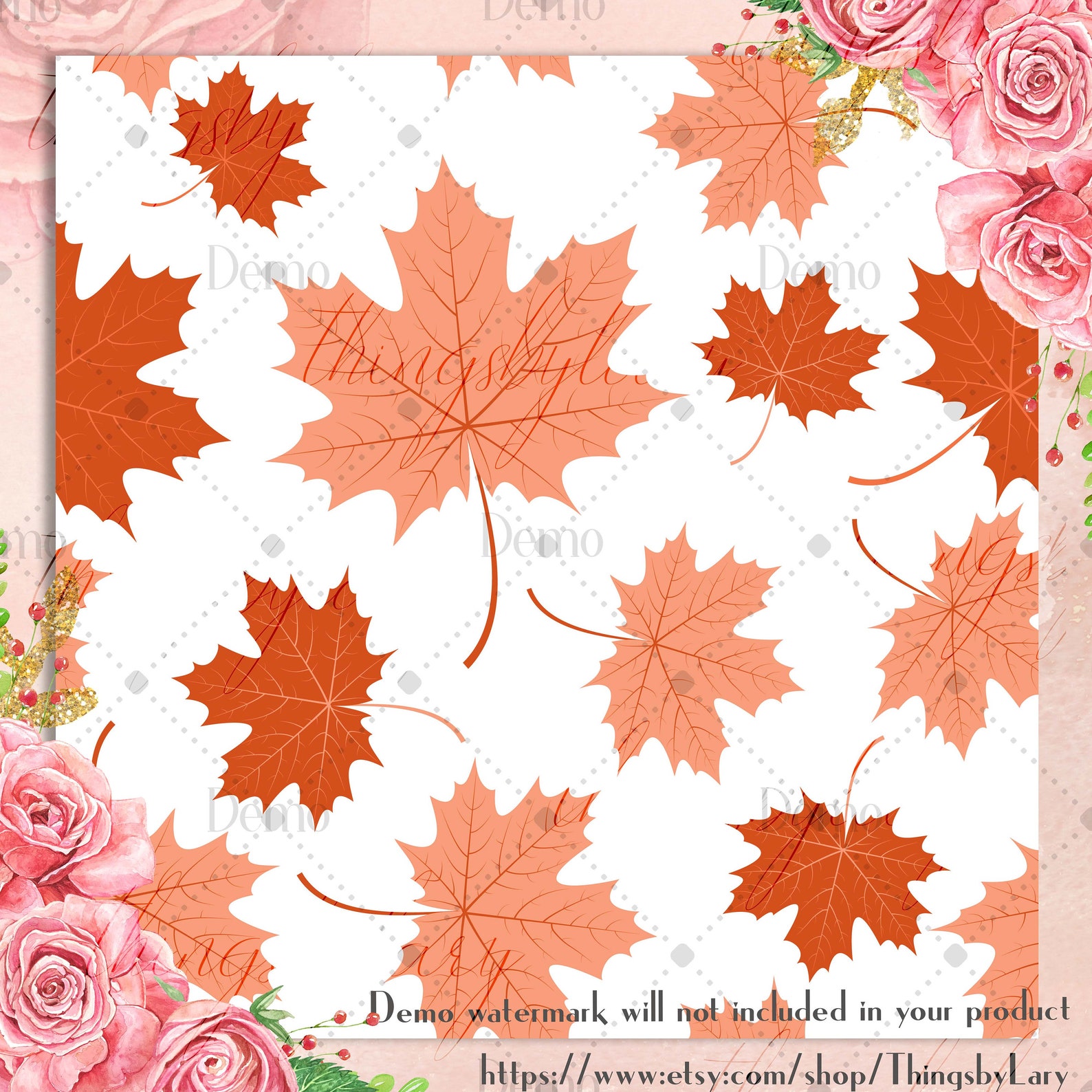 100 Seamless Color Autumn Leaf Digital Papers 12 Inch 300 Dpi - Etsy