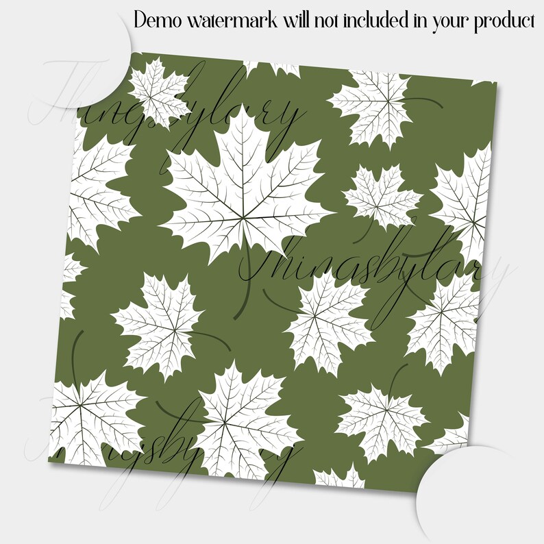 100 Seamless White Autumn Leaf Digital Papers 12 Inch 300 Dpi - Etsy