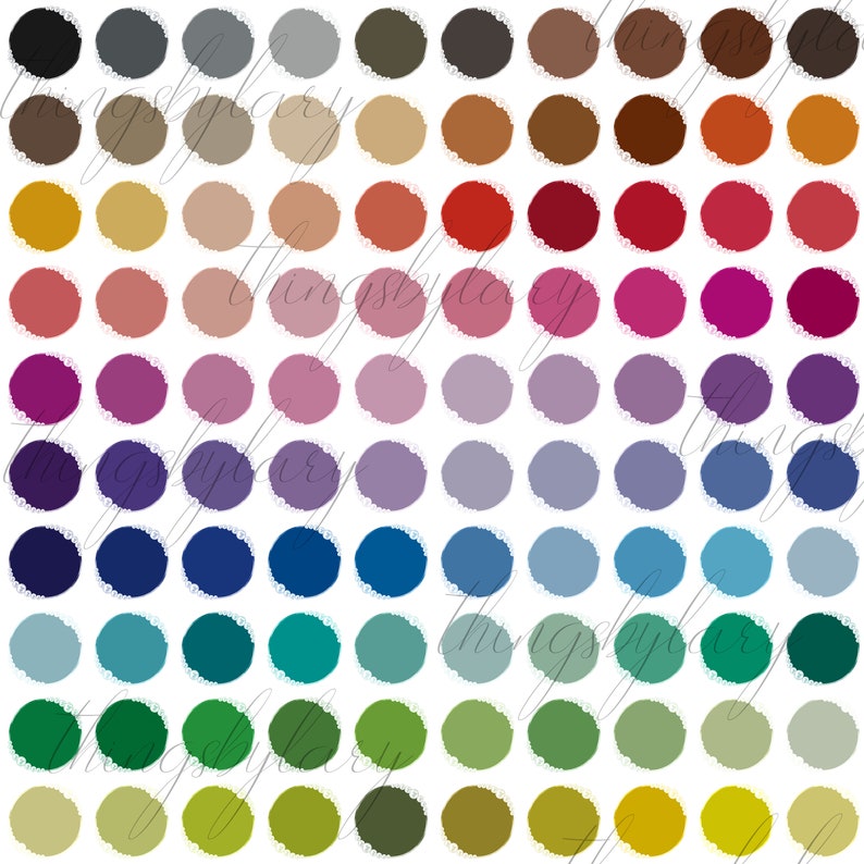 100 Pearl Circle Frame Clipart Pearl Frame Digital Clip Art - Etsy