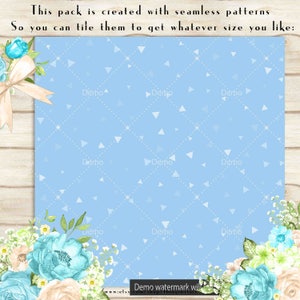 100 Small Tinted Triangles Papers in 12" X 12", 300 Dpi Planner Paper ...