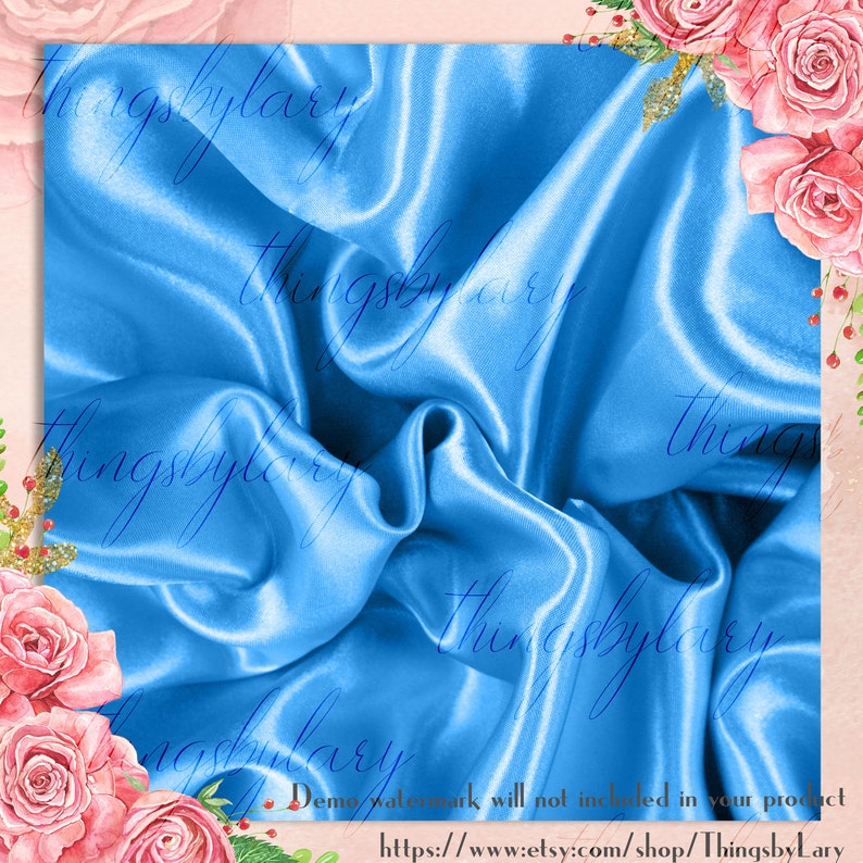42 Royal Blue Satin Silk Cloth Papers 12 Inch 300 Dpi Planner | Etsy