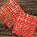 16 Luxury Gold and Red Glitter Plaid Tartan Digital Paper Pack 12inch ...