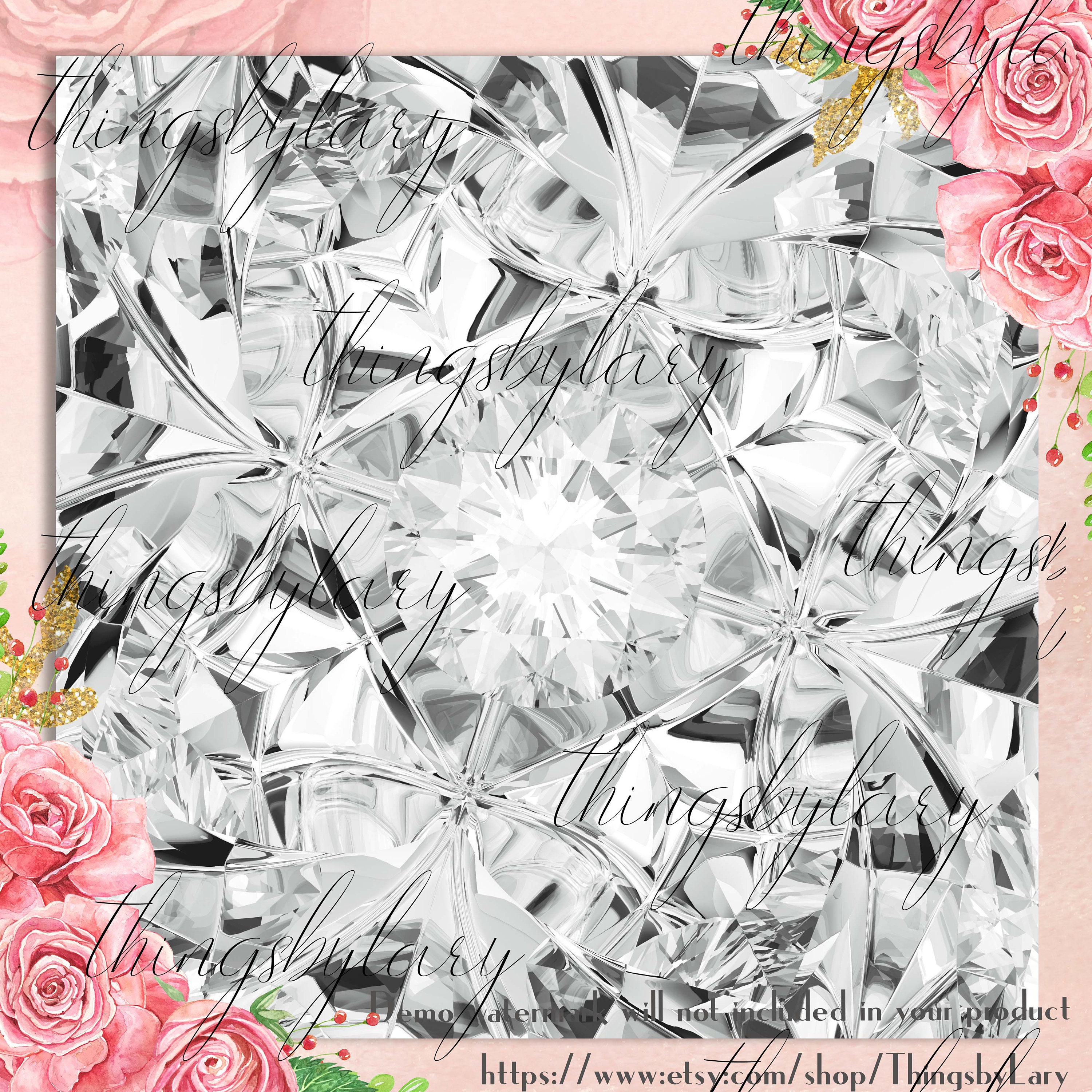 100 Real Diamond Texture Papers 12inch 300 Dpi Planner Paper - Etsy