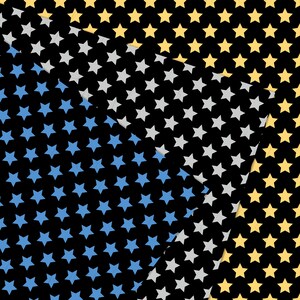 100 Seamless Black and Solid Star Pattern Digital Papers 12x12" 300 Dpi ...