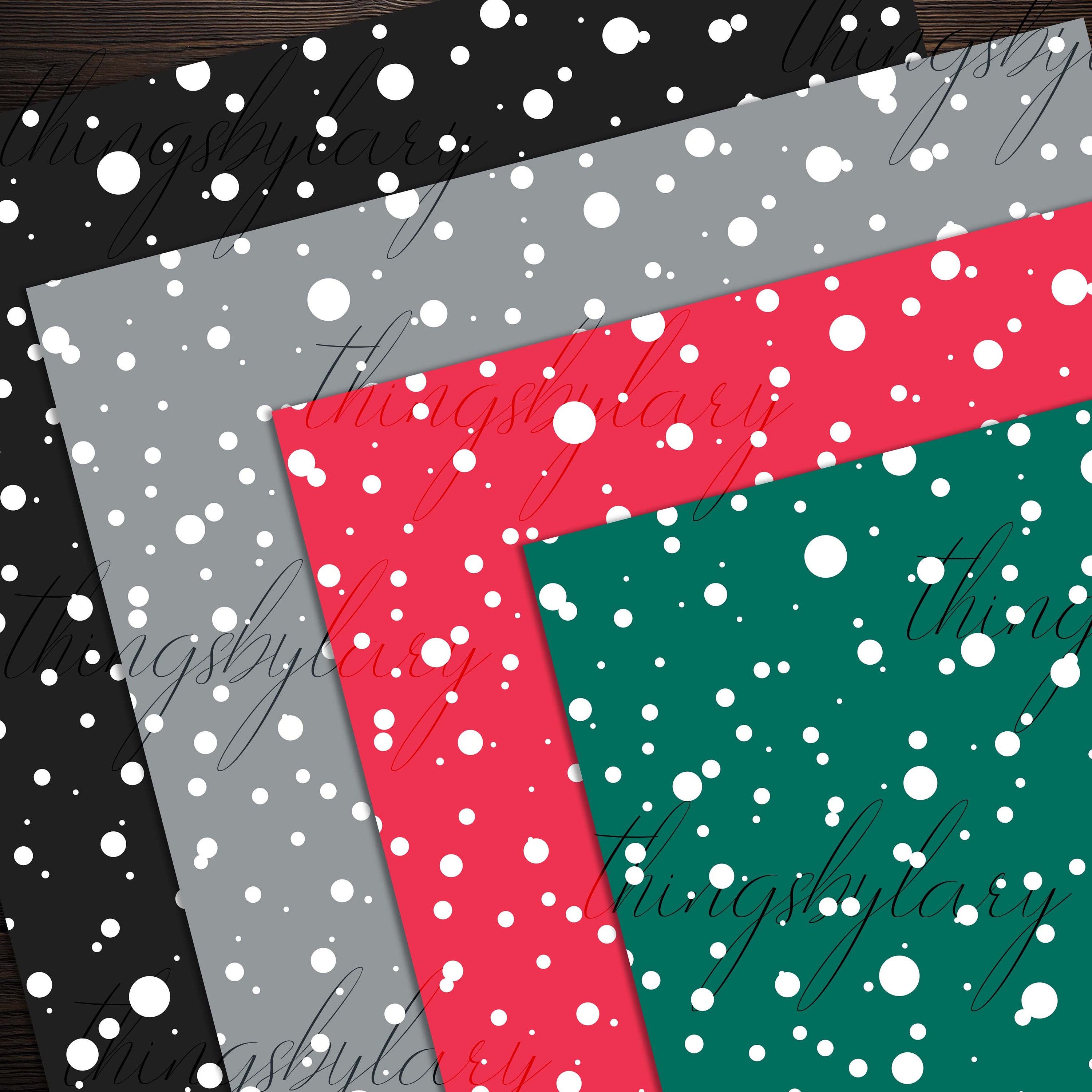 100 Seamless Falling White Snow Digital Papers 12 300 | Etsy